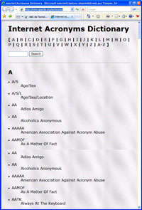 Acrónimos para todos - Site do dia - Tek Notícias